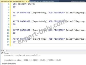 Créer une table SQL Server avec des partitions - T-SQL