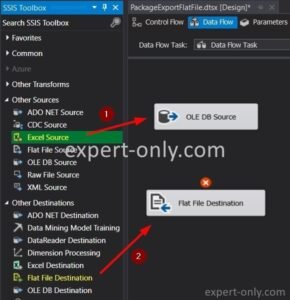 Export SQL Server data into a CSV file with SSIS - SSIS